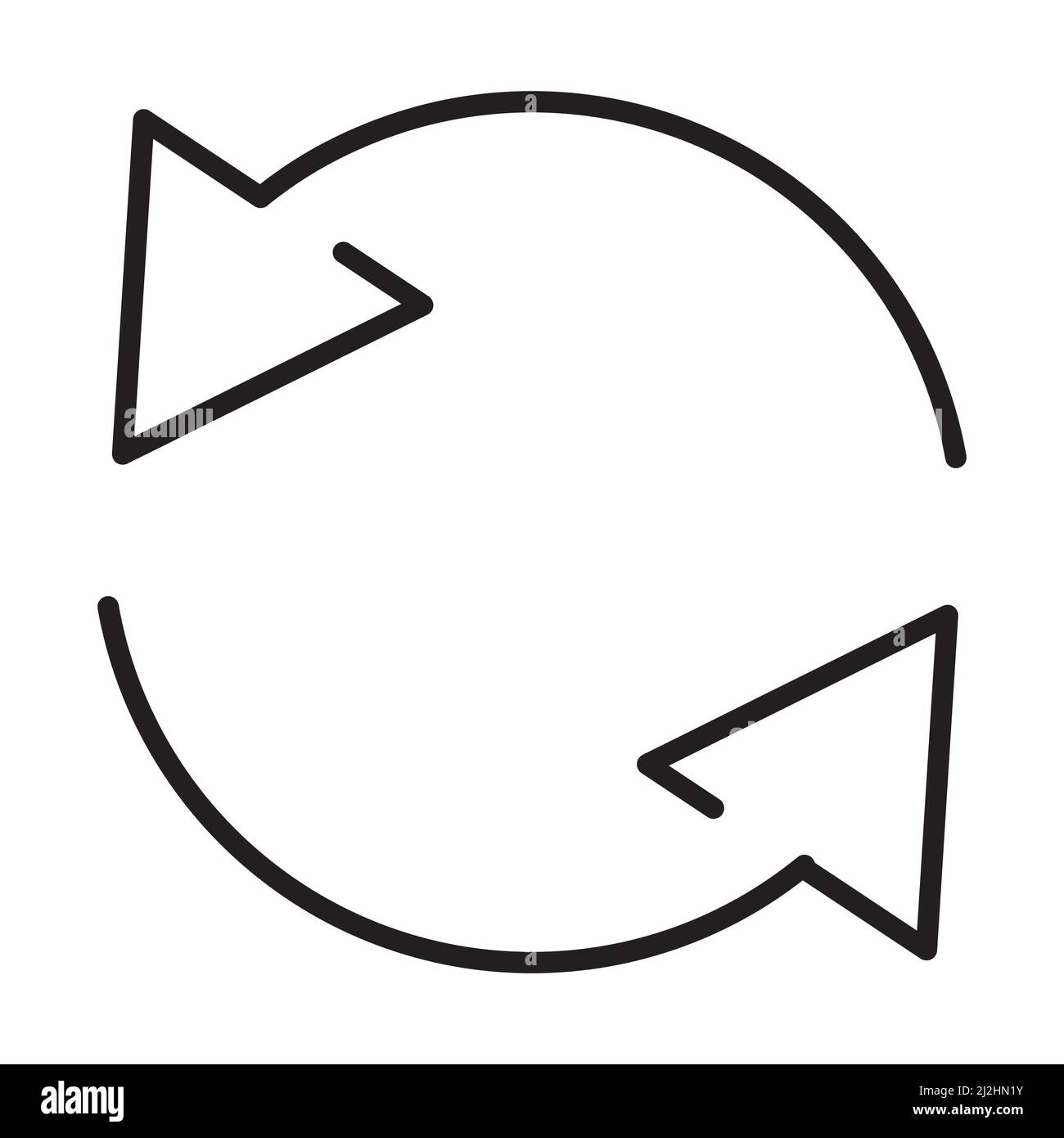 replace icon vector double reverse arrow exchange linear sign for ...