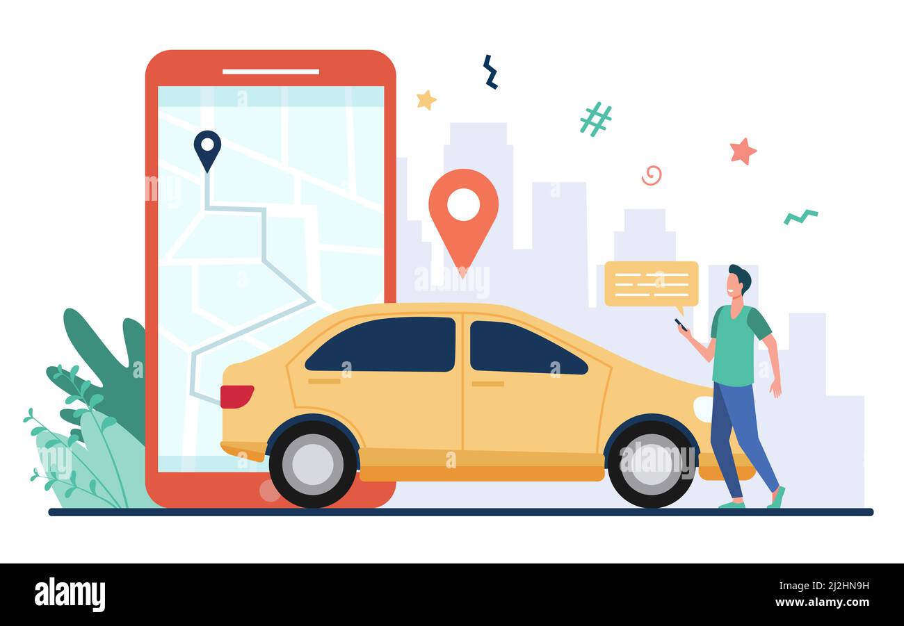 Car driving map Stock Vector Images - Alamy