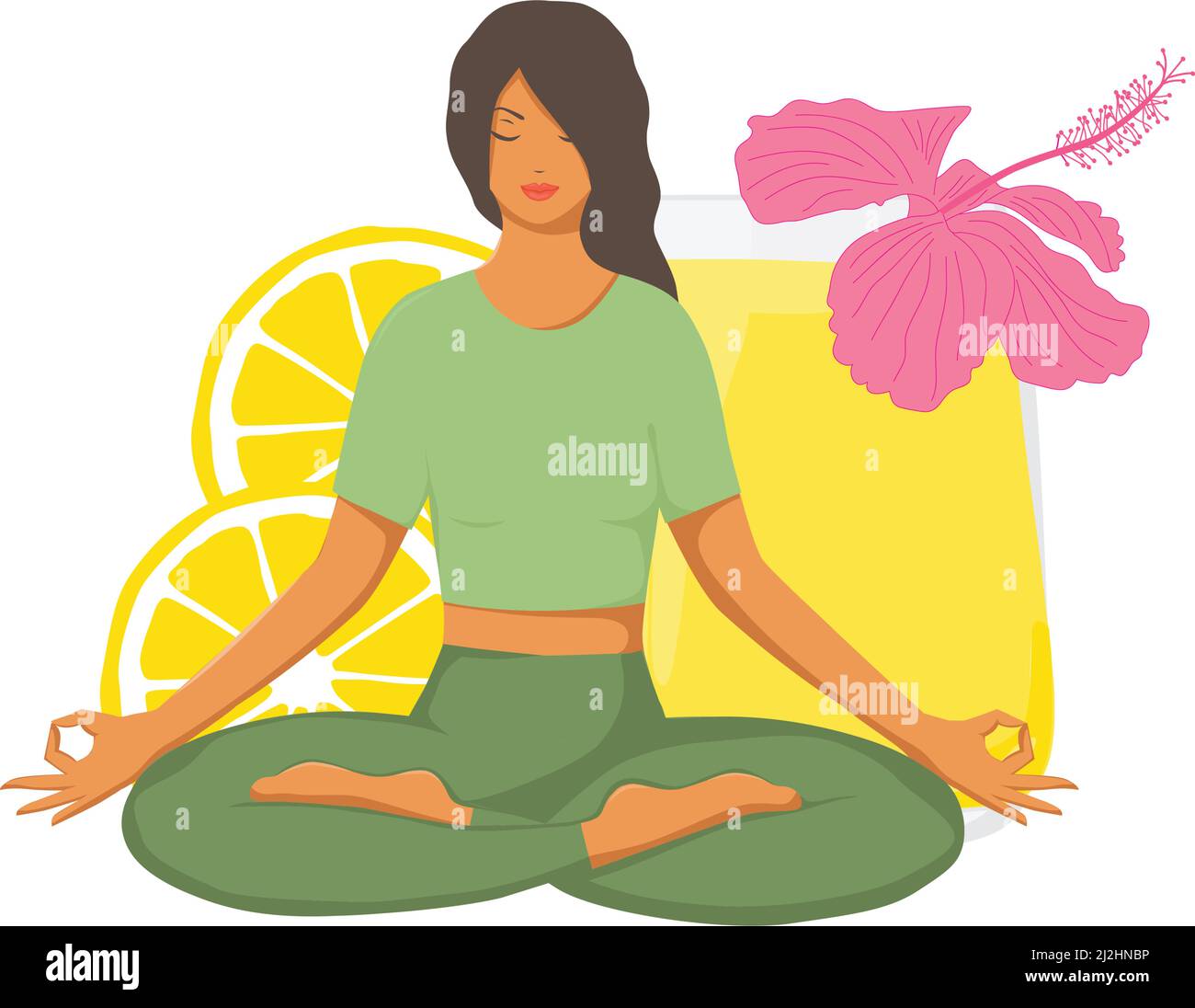 fruit and yoga Stock Vector Image & Art - Alamy