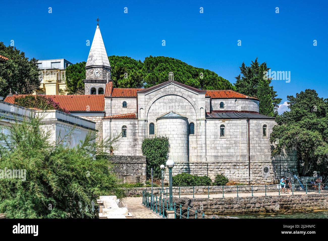 Republika Hrvatska, Croazia, Istria, Abbazia, Opatija. Chiesa di San ...