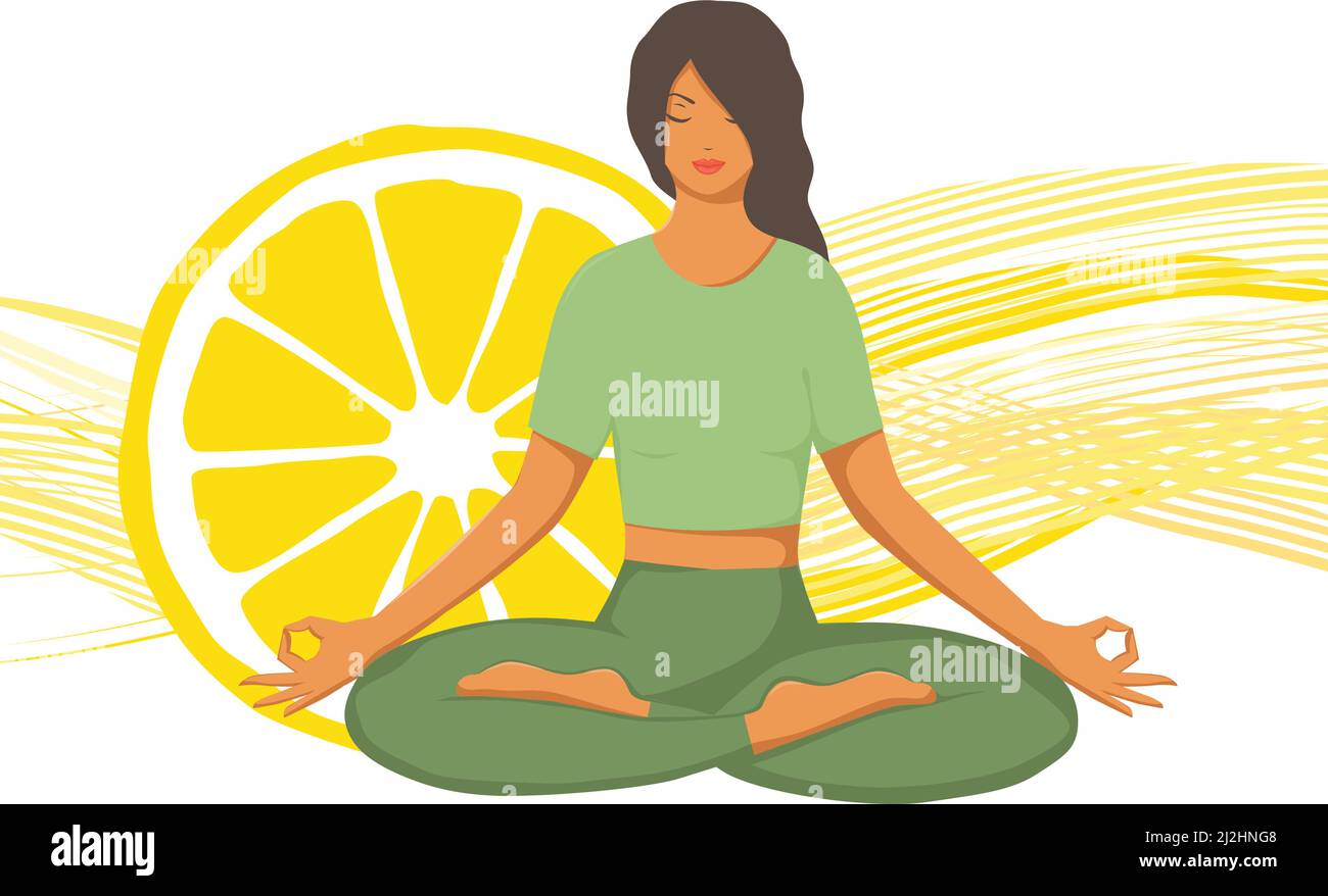 fruit and yoga Stock Vector Image & Art - Alamy