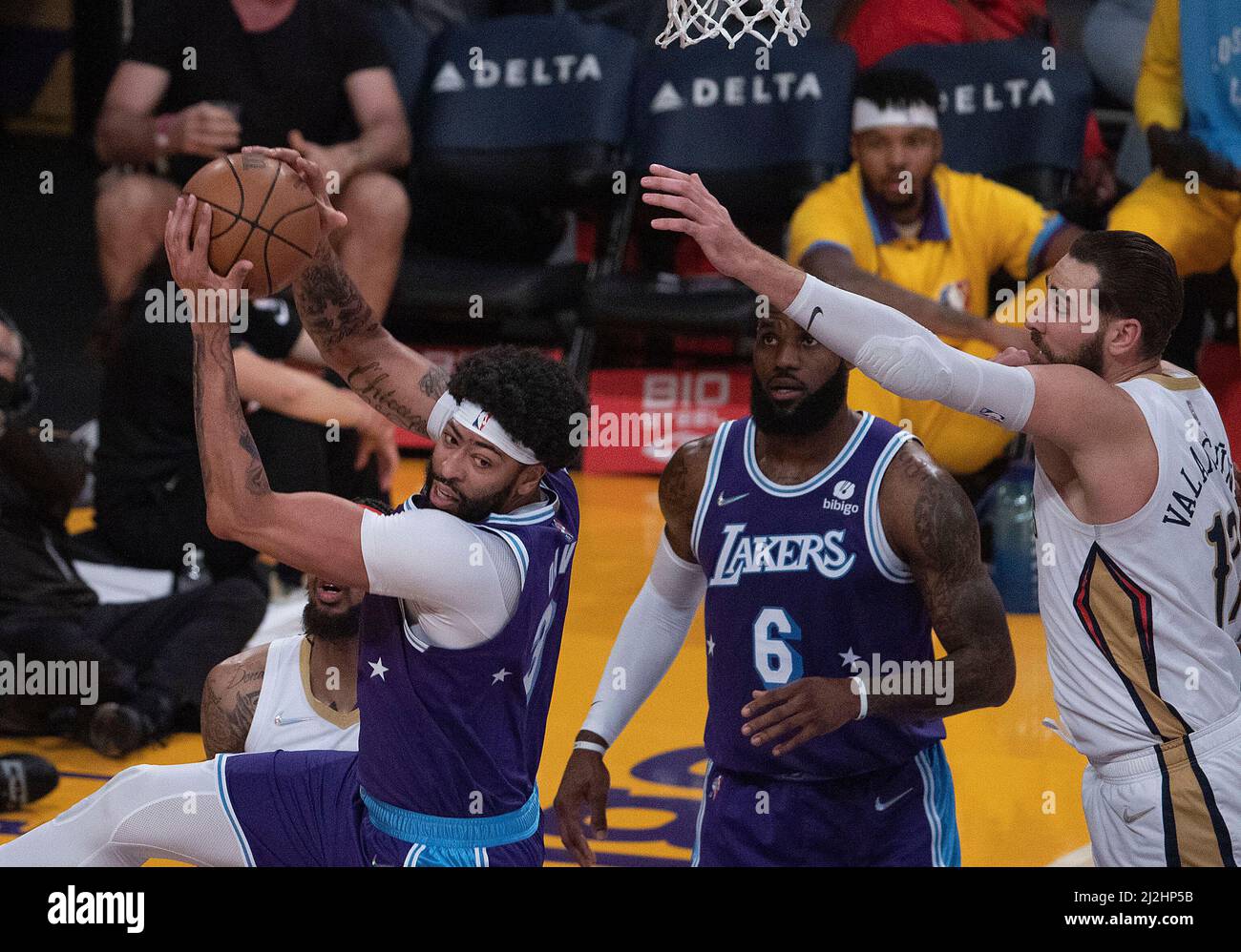 April 1, 2022, Los Angeles, California, USA: Anthony Davis #3 of the ...