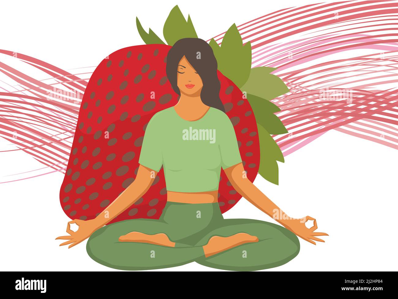 fruit and yoga Stock Vector Image & Art - Alamy