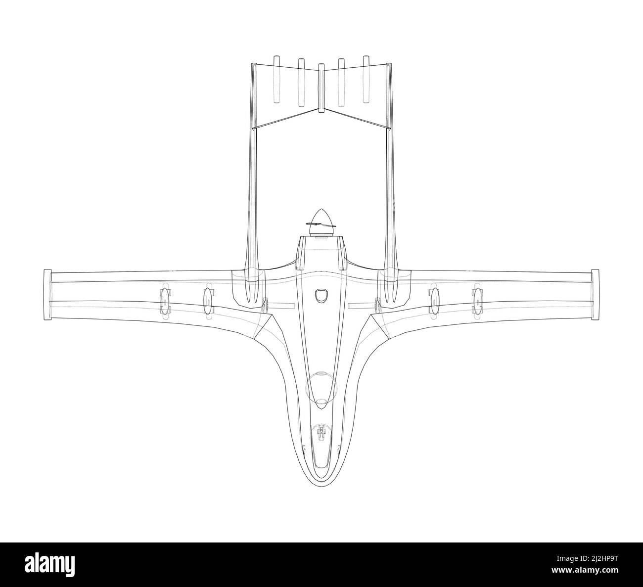 Military Predator Drone. Vector Stock Vector Image & Art - Alamy