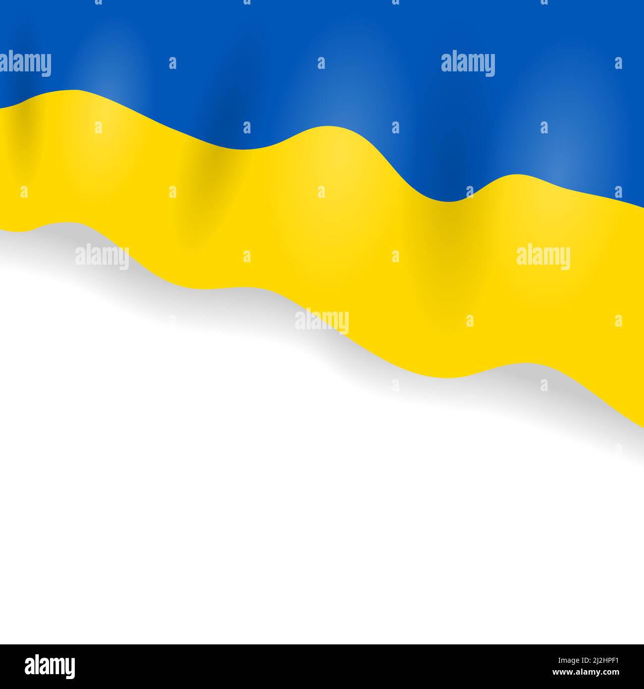 Ukrainian flag yellow blue color. Symbol of freedom and democracy in ...