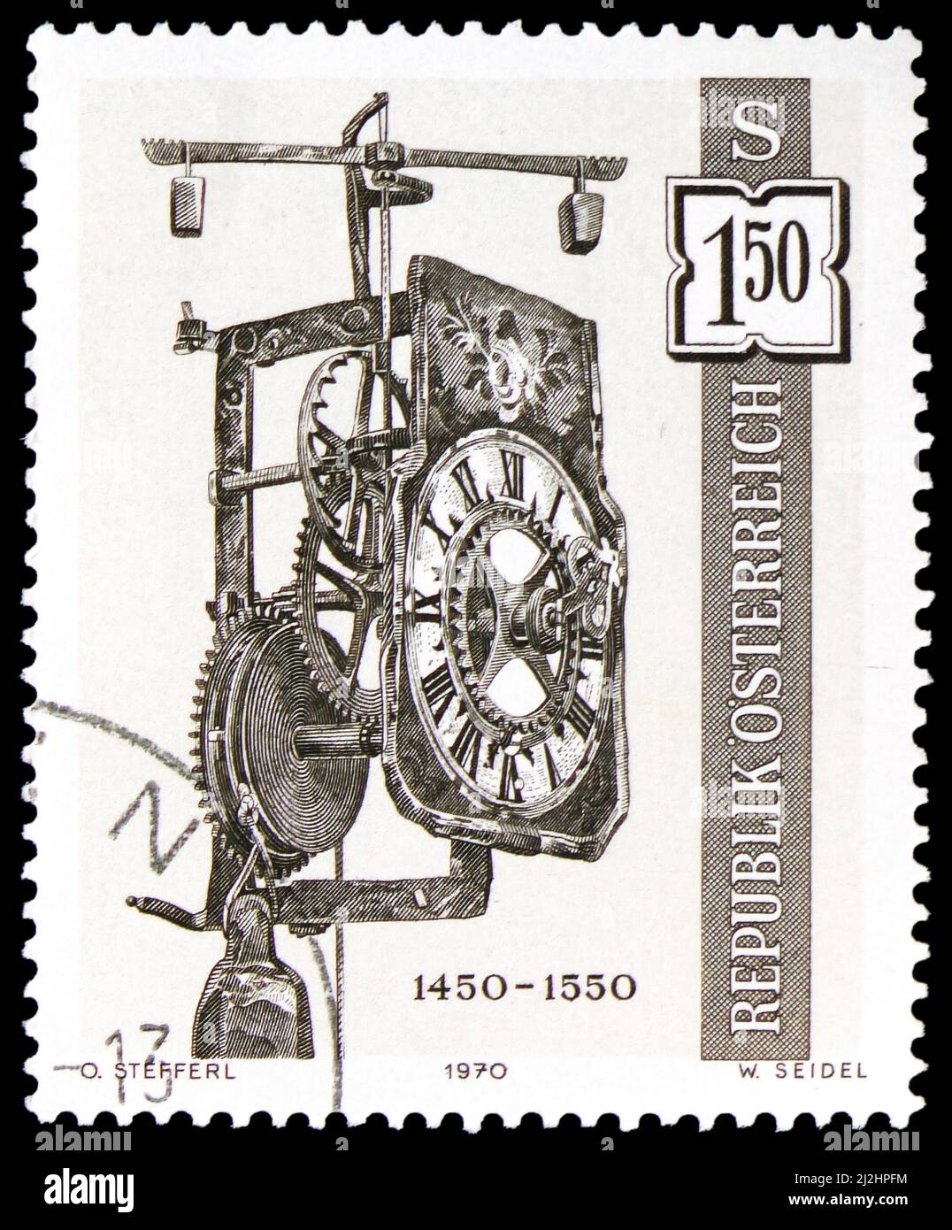 MOSCOW, RUSSIA - MARCH 13, 2022: Postage stamp printed in Austria shows ...