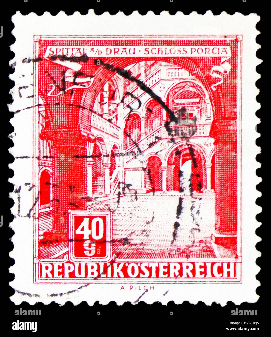 MOSCOW, RUSSIA - MARCH 13, 2022: Postage stamp printed in Austria shows ...