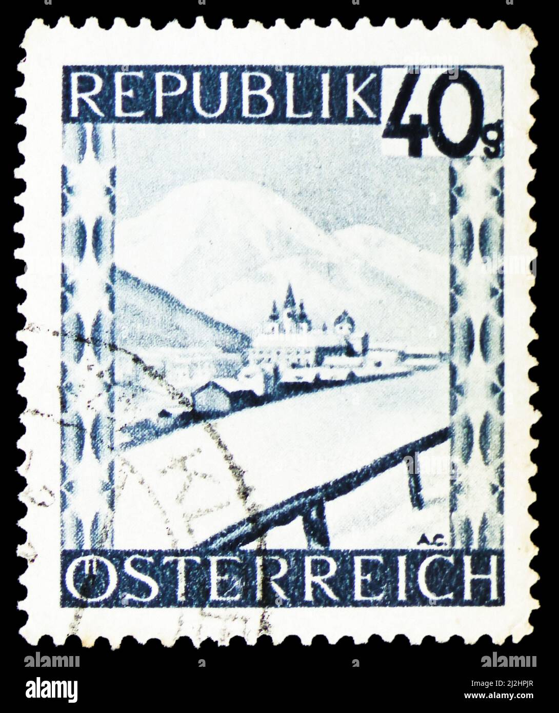 MOSCOW, RUSSIA - MARCH 13, 2022: Postage stamp printed in Austria shows ...