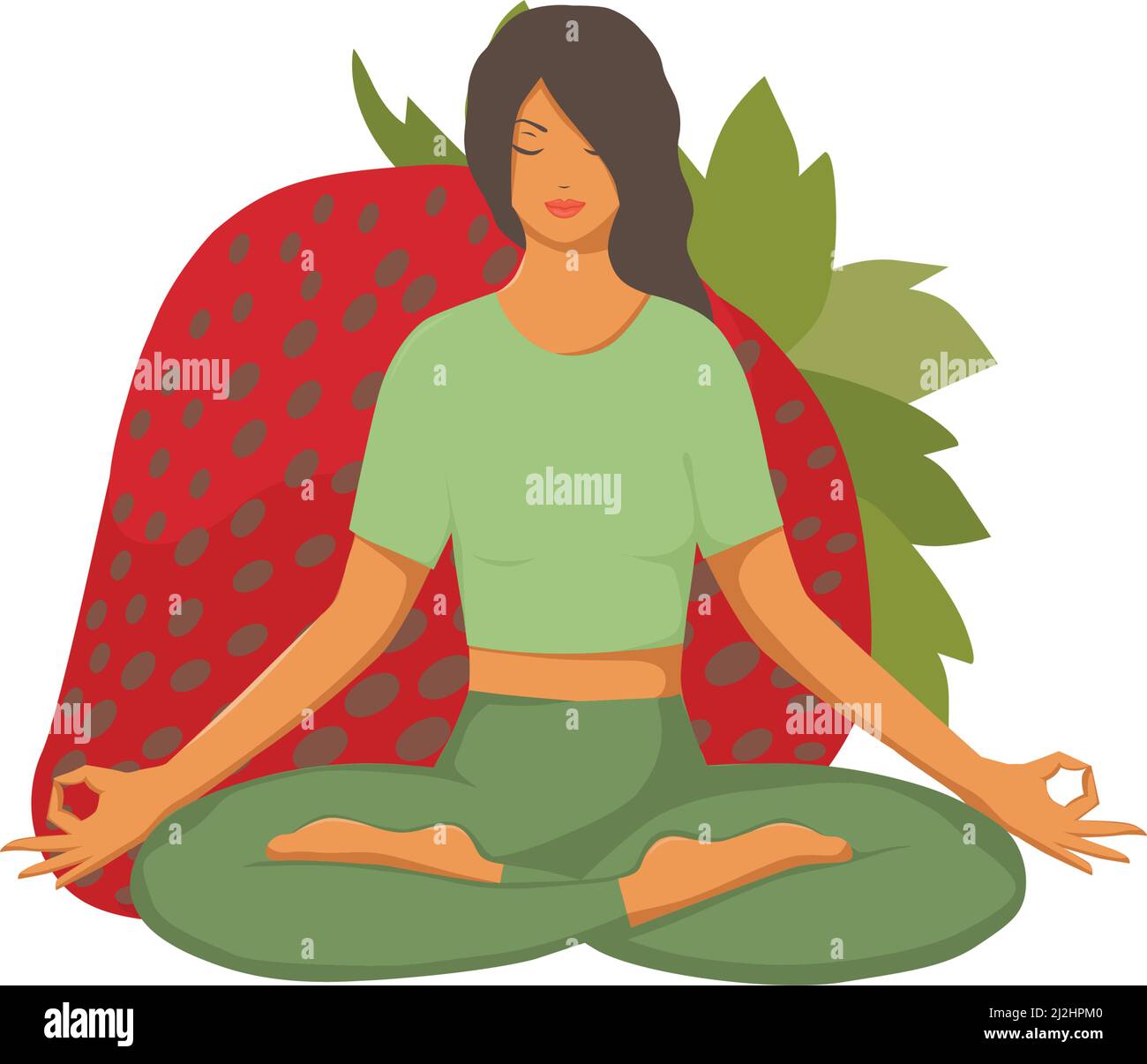 fruit and yoga Stock Vector Image & Art - Alamy