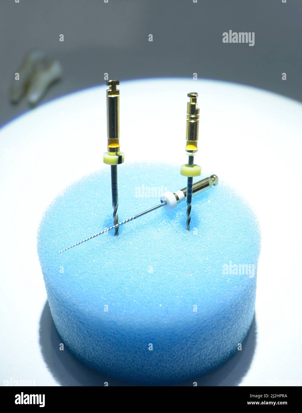 Endodontic NITI rotary files placed on a stand Stock Photo - Alamy