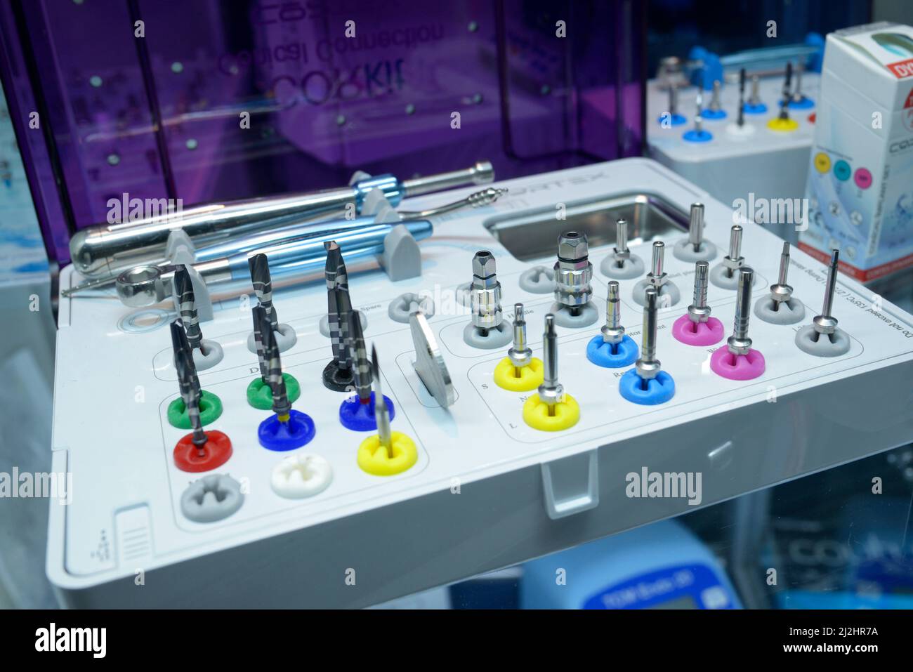 Dental surgical kit box with drills set. Made by Cortex Dental Implants ...