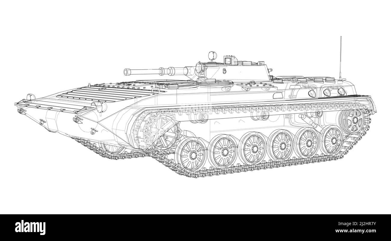 Infantry fighting vehicle. Vector Stock Vector Image & Art - Alamy