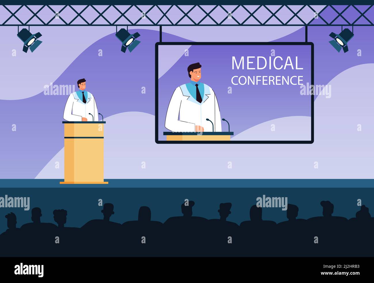 Audience doctor Stock Vector Images - Alamy
