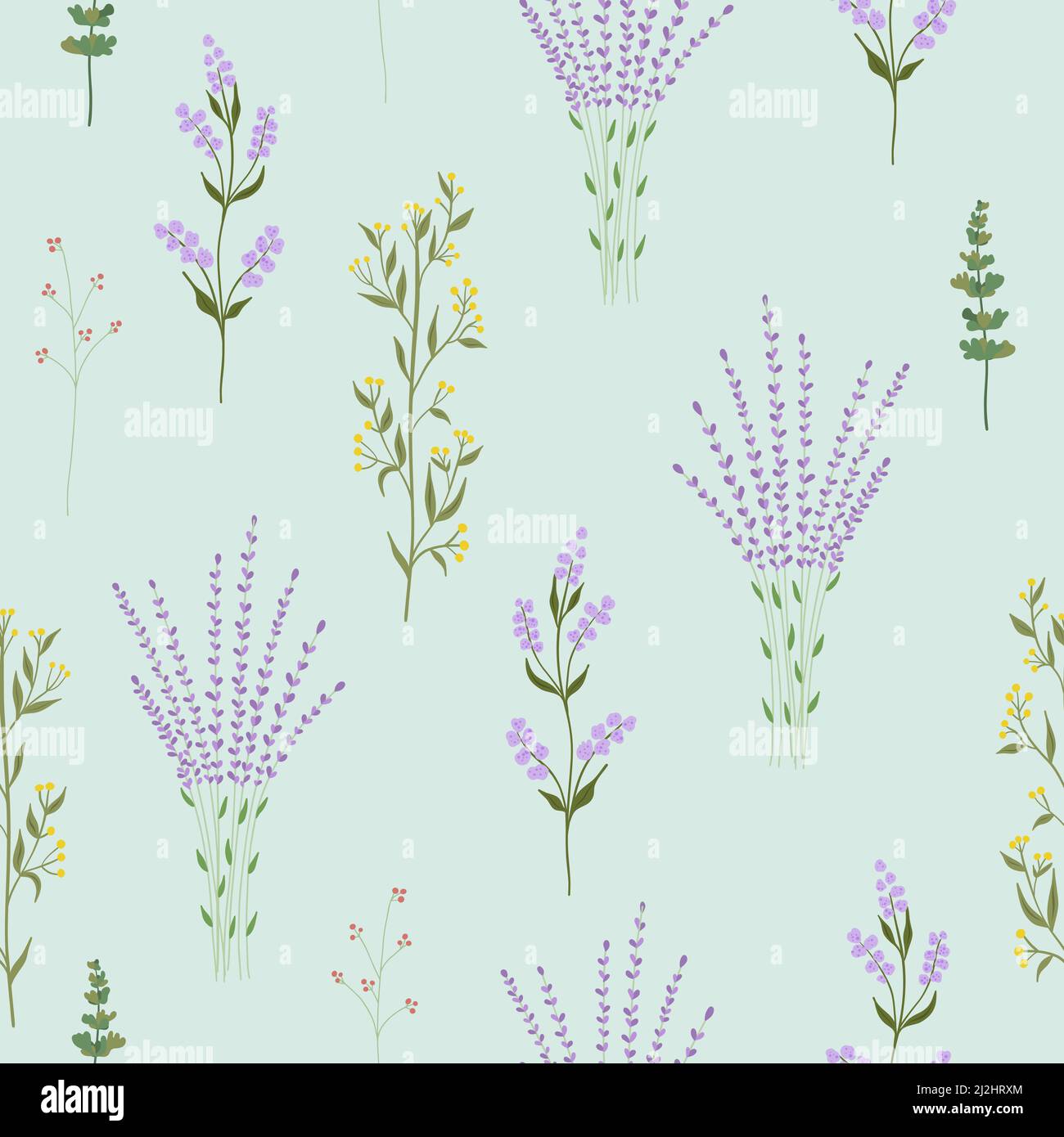 Seamless flower pattern. Bright floral background with blossoms and ...