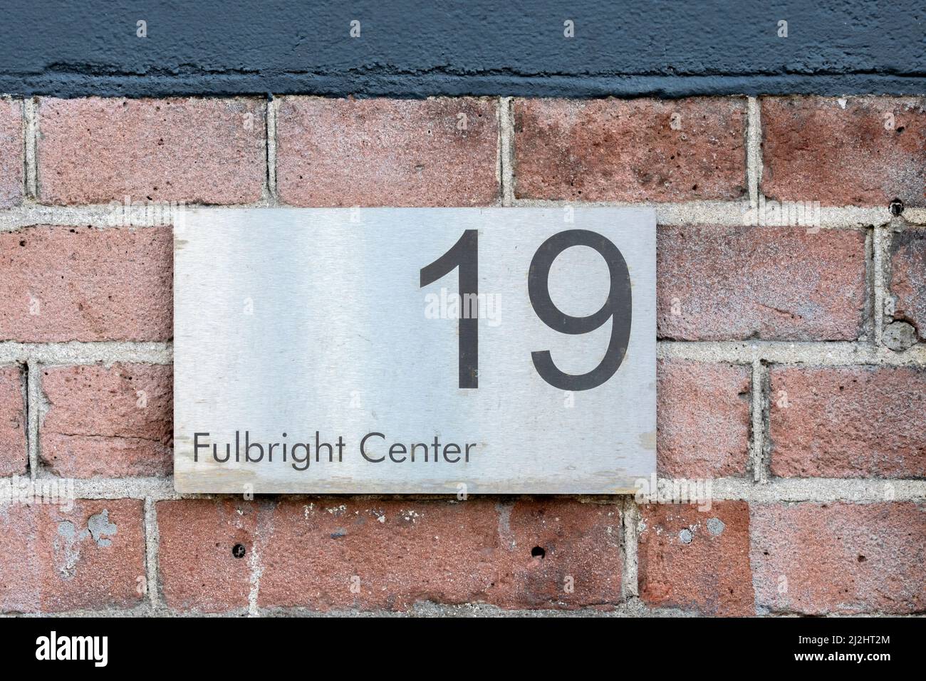 Billboard Fulbright Center At Amsterdam The Netherlands 14-3-2022 Stock ...