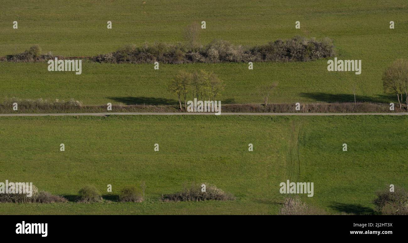 Spring landscape near the german city called Hallenberg Stock Photo - Alamy