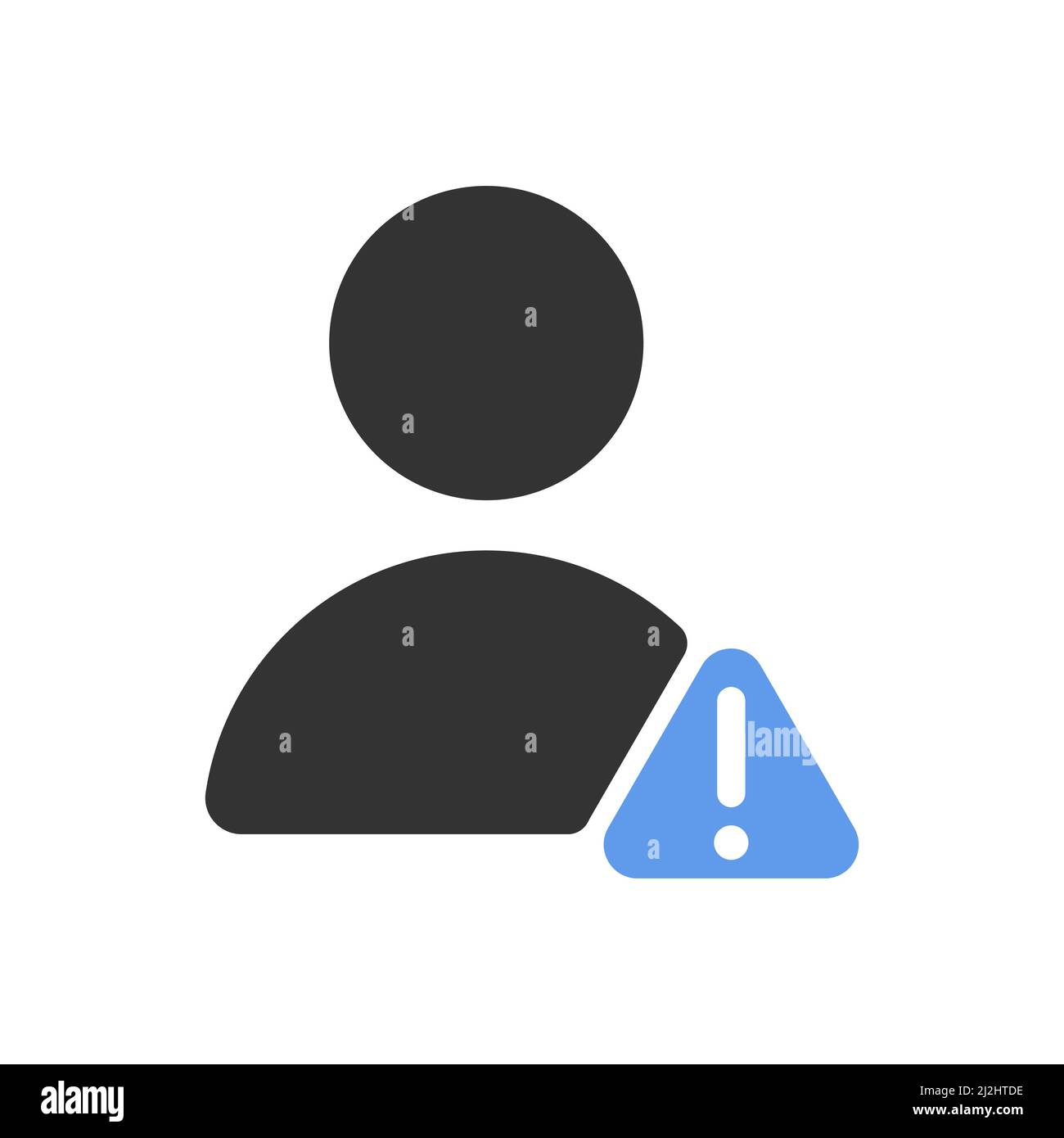 User warning vector icon on white background Stock Vector Image & Art ...