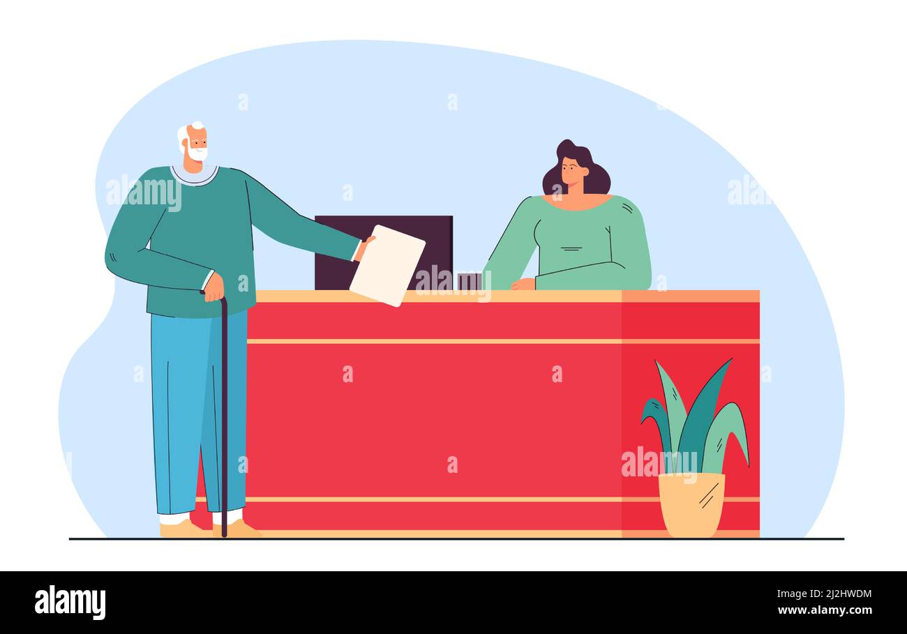 Public assistant Cut Out Stock Images & Pictures - Alamy