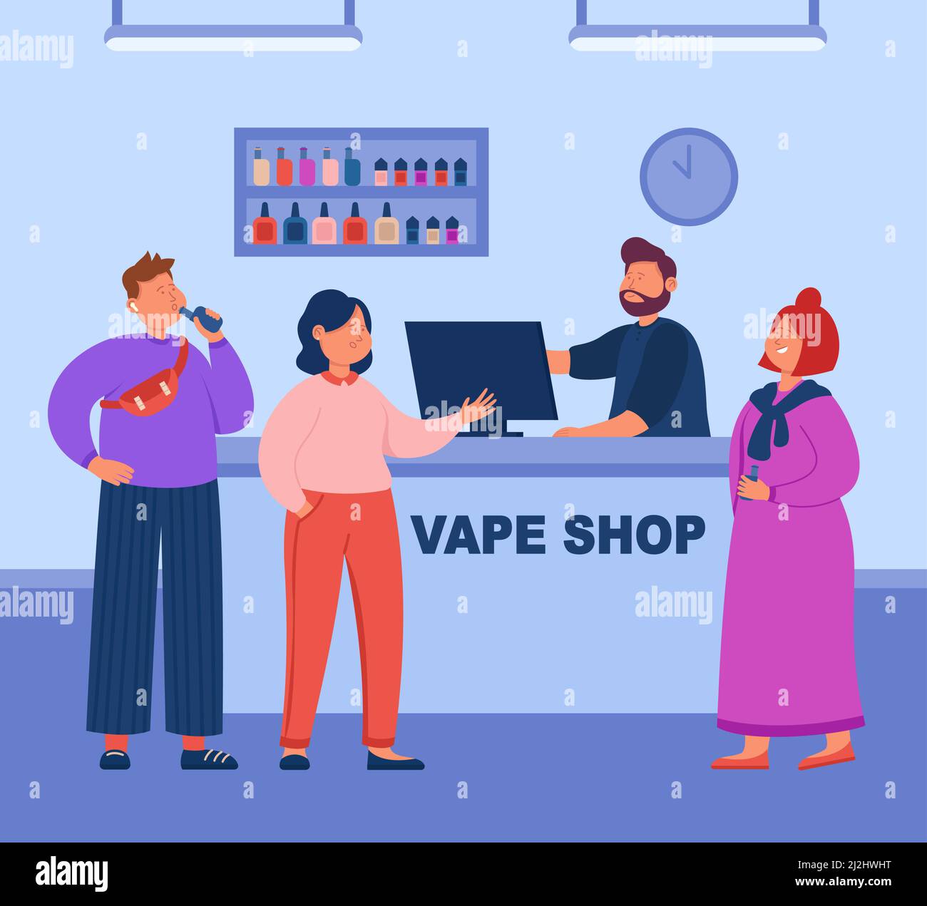 Cigarettes shop Stock Vector Images - Alamy