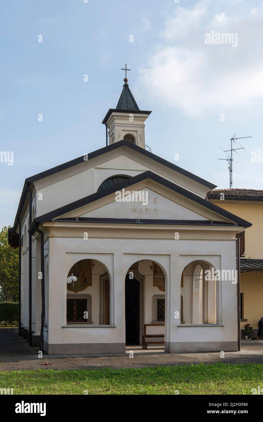 Lurano (Bg), Italy, Sanctuary of the Madonna of the Quails Stock Photo ...