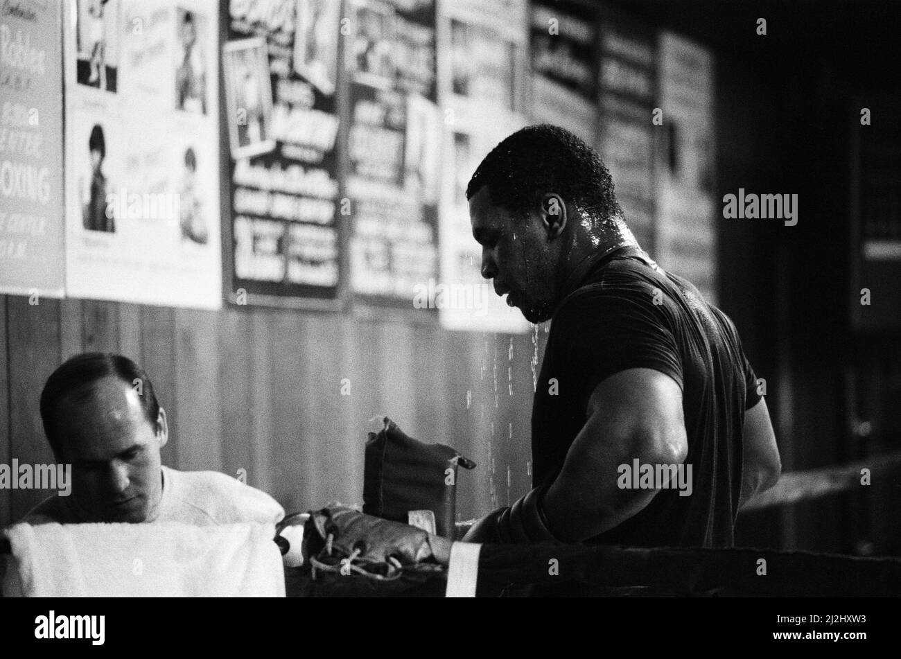 Mike Tyson in London to see Frank Bruno against James "Quick" Tillis ...