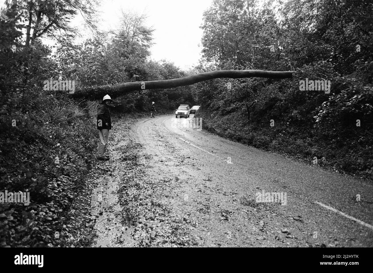 The Great Storm October 1987. Our Picture Shows . . . storm damage ...
