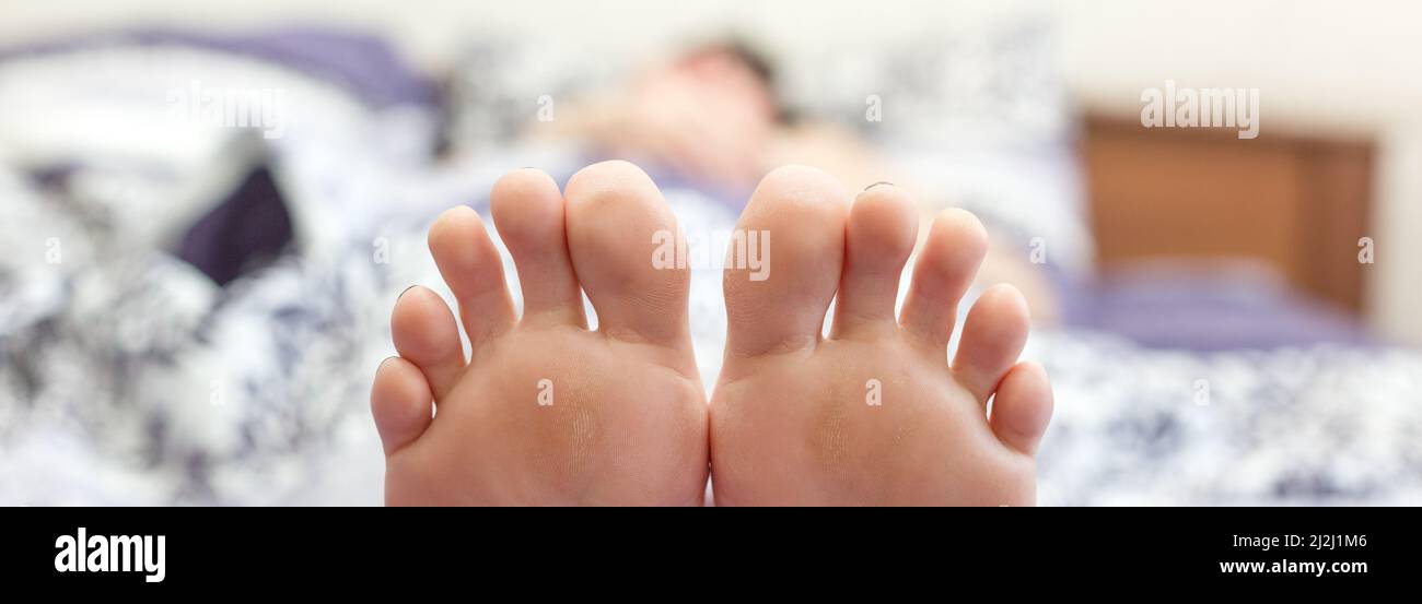 Women's feet close-up. The concept of small size women's shoes Stock ...