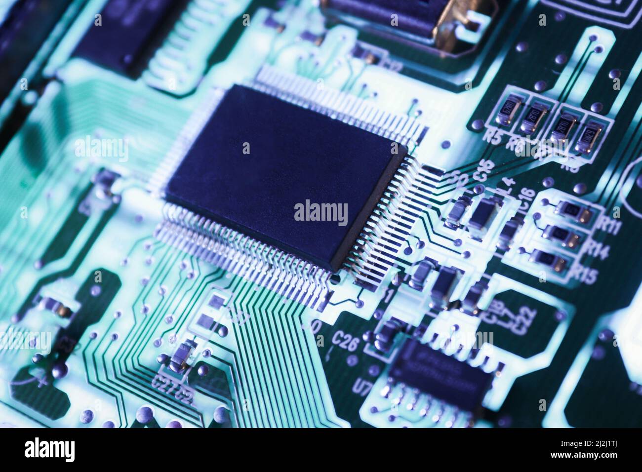 Futuristic microcontroller hi-res stock photography and images - Alamy