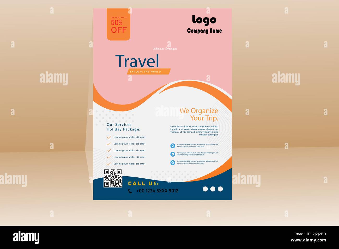 Flayer template hi-res stock photography and images - Alamy