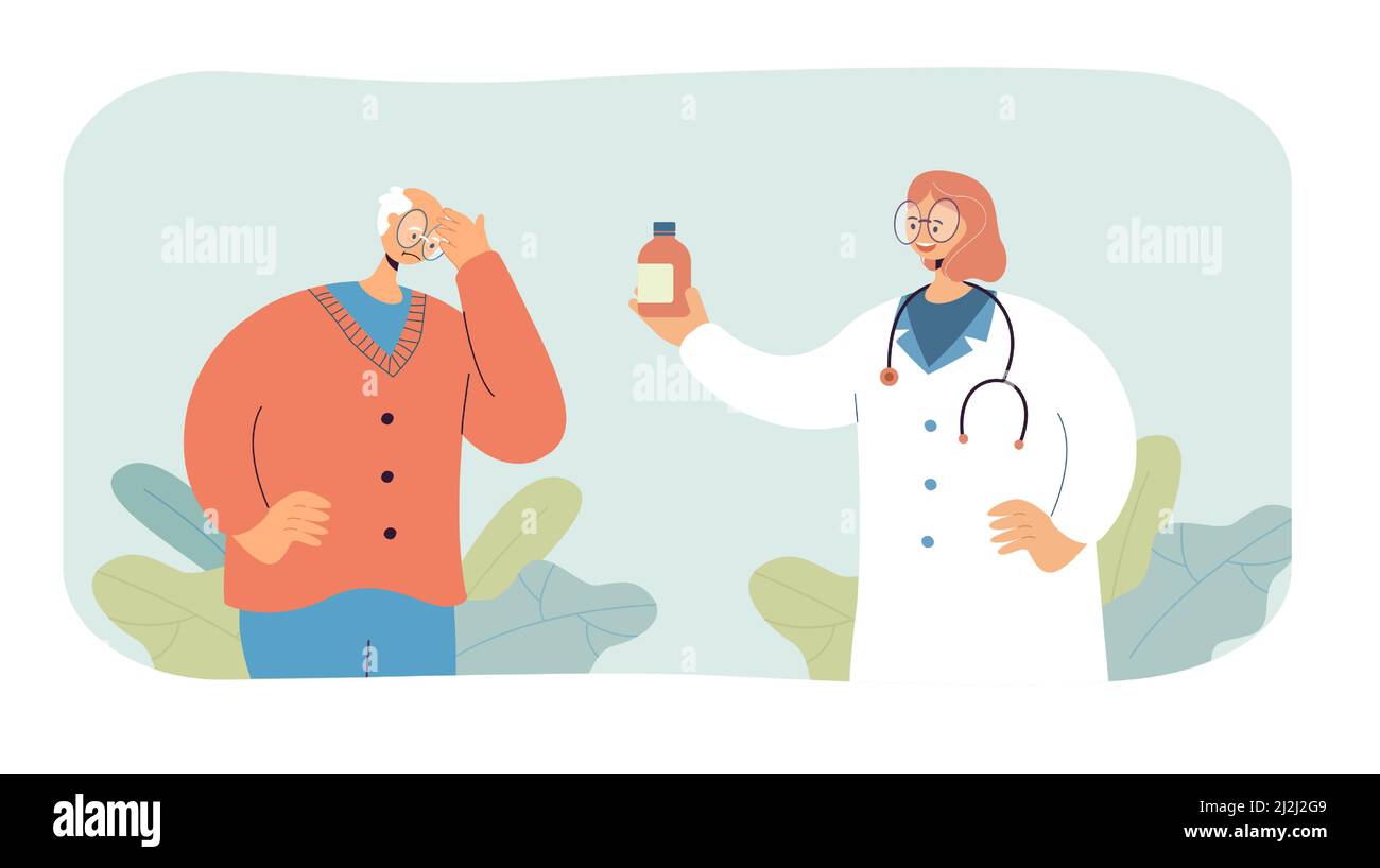 Elderly person consulting Stock Vector Images - Alamy