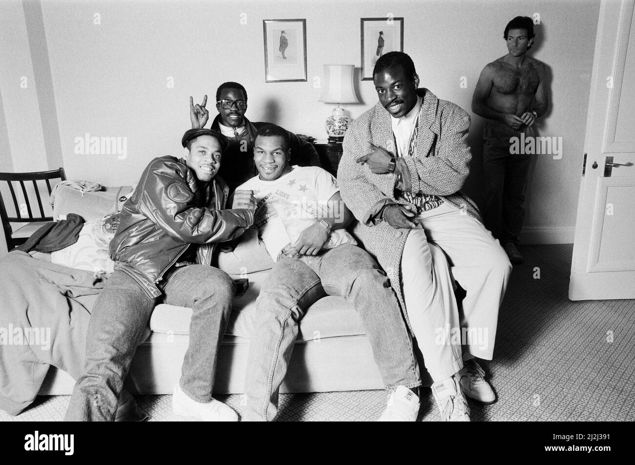 Mike Tyson in London to see Frank Bruno against James "Quick" Tillis ...