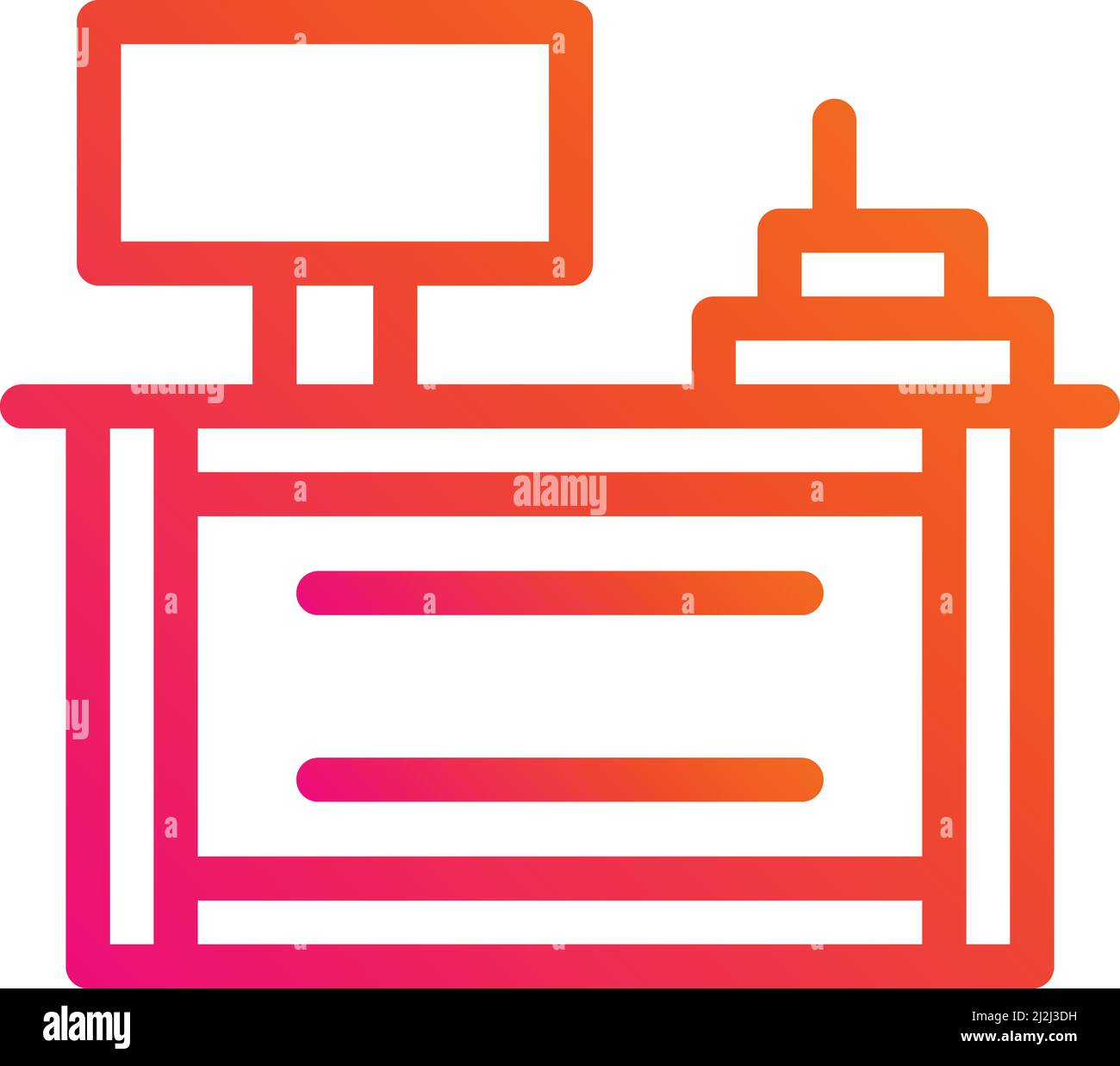 Cash Counter Vector Icon design Illustration Stock Vector Image & Art ...