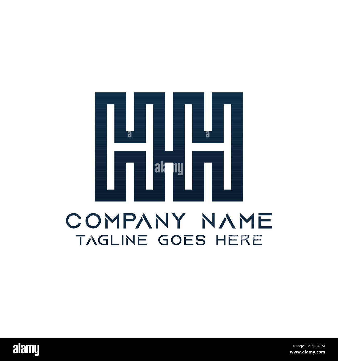 Letter HH logo design template. This logo is very suitable for any kind ...
