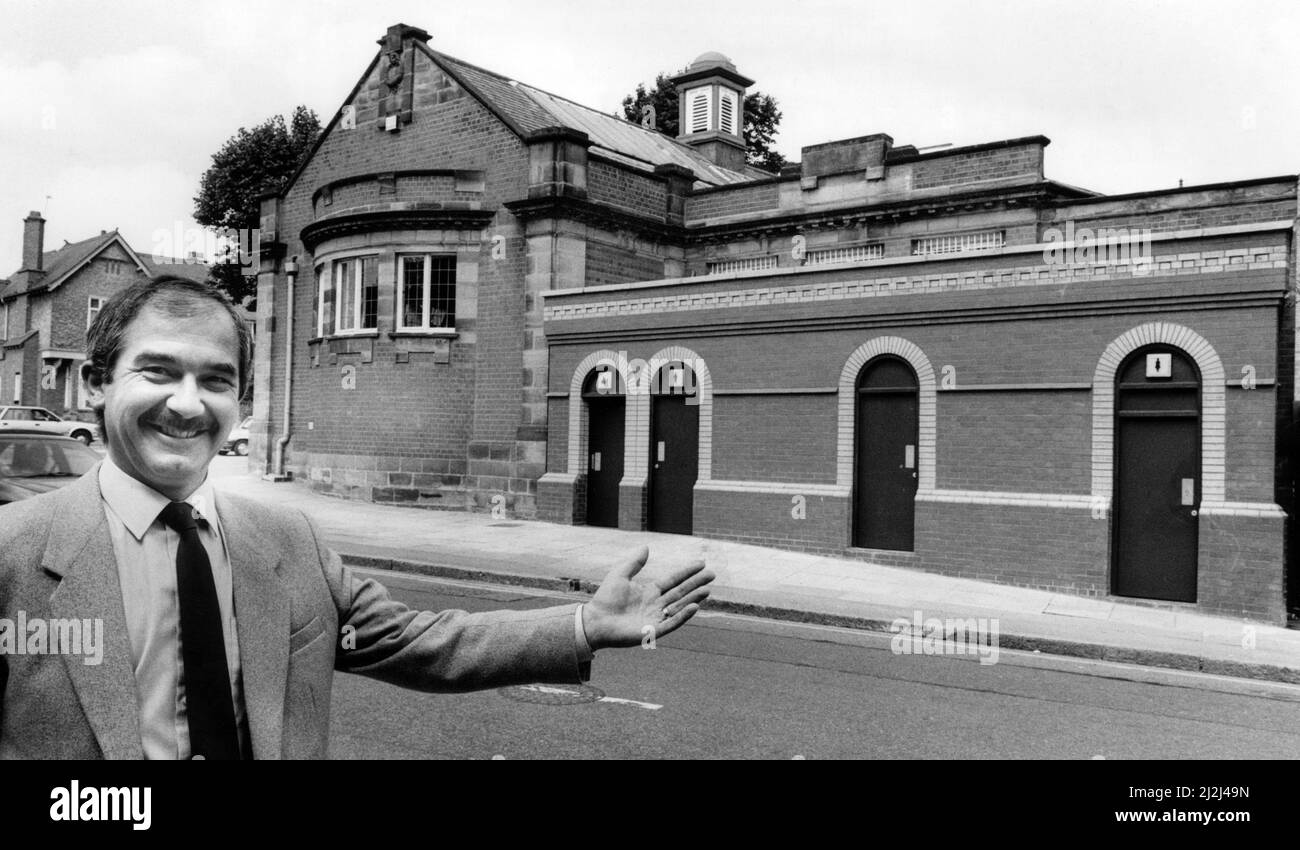 Architect Terry Bracewell shows off the Albany Road toilets blending in ...