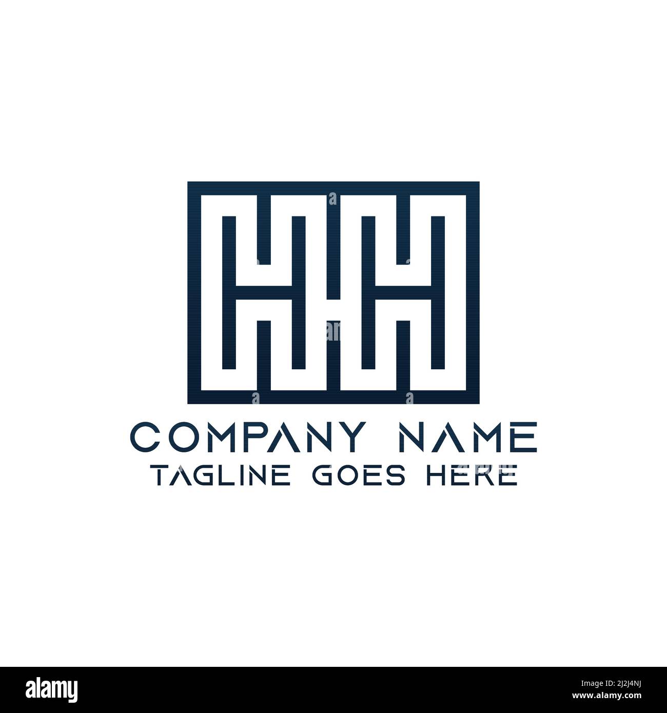 Letter HH logo design template. This logo is very suitable for any kind ...