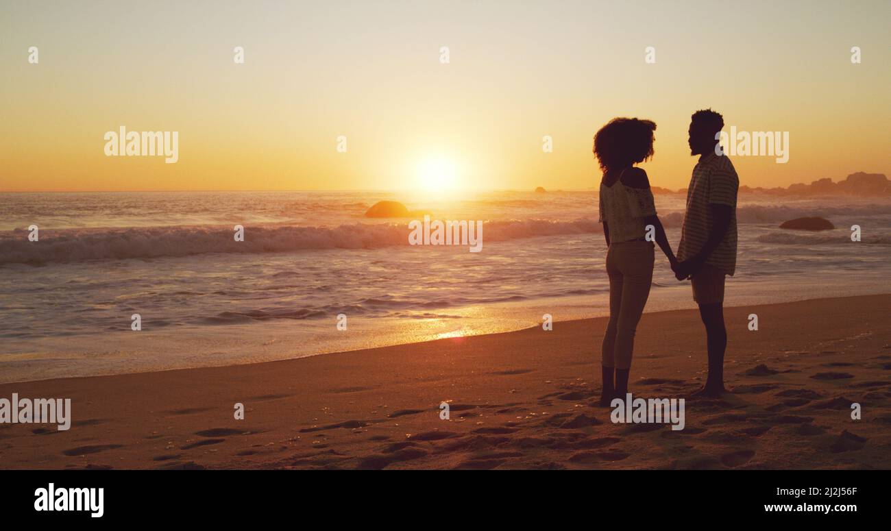 The Future Looks Brighter With You By My Side Full Length Shot Of An