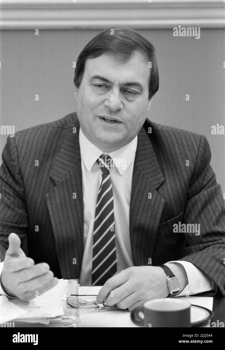 John Prescott MP, Member of Parliamentfor Hull East, and Shadow ...