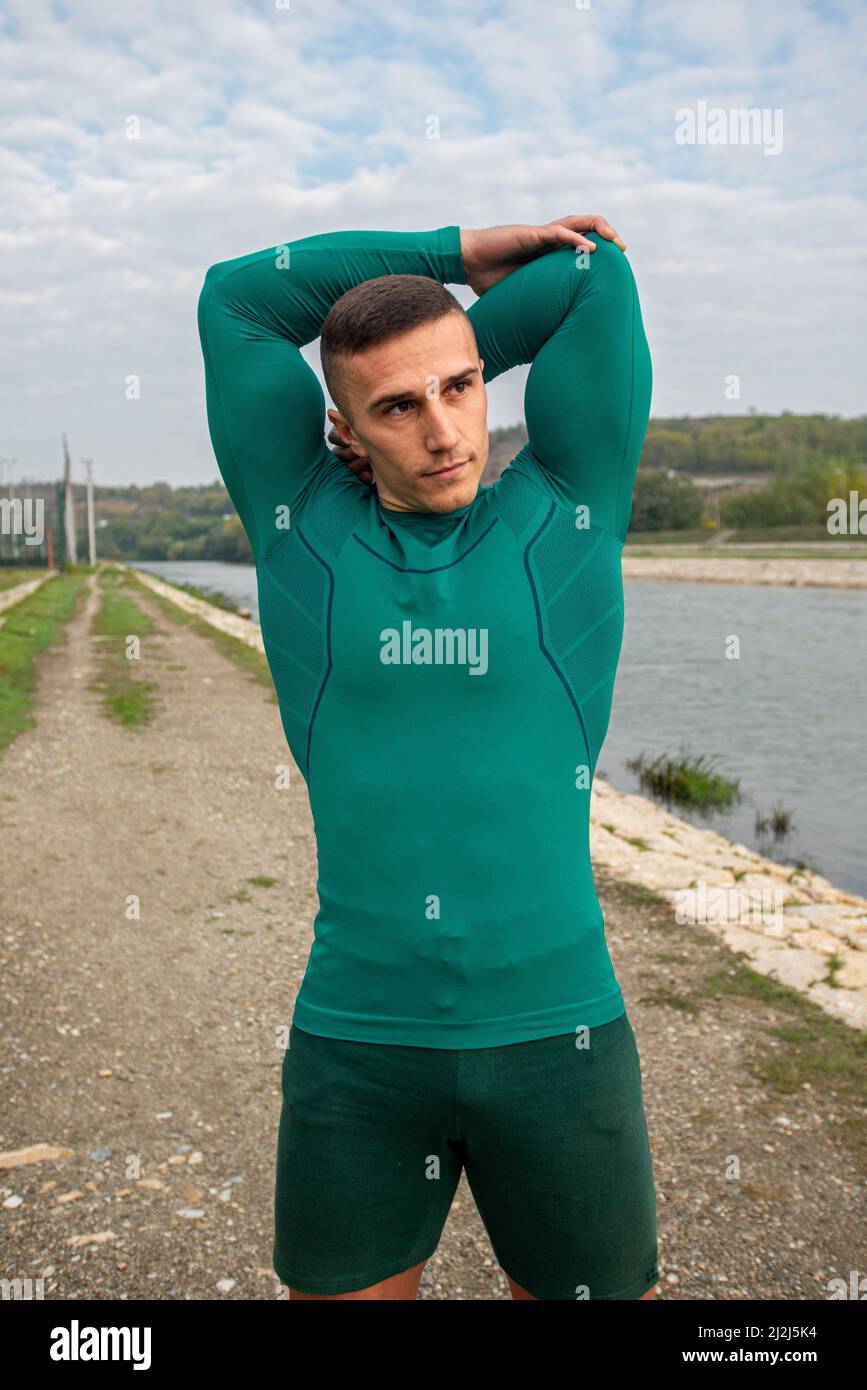 Streching arm hi-res stock photography and images - Alamy