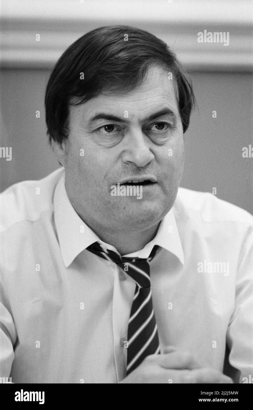 John Prescott MP, Member of Parliamentfor Hull East, and Shadow ...
