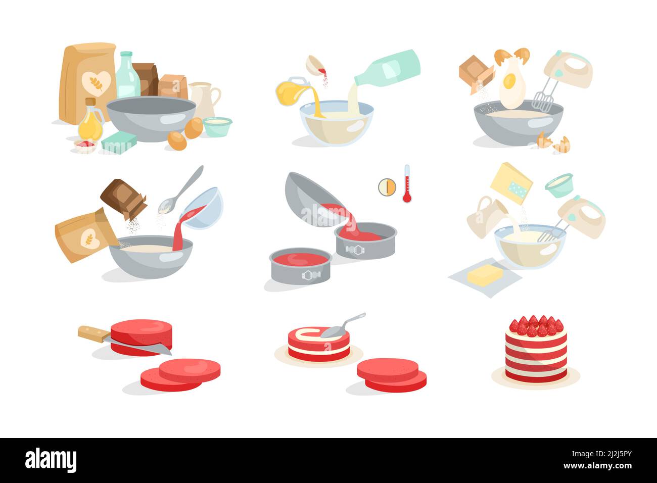 Process Of Making Cake