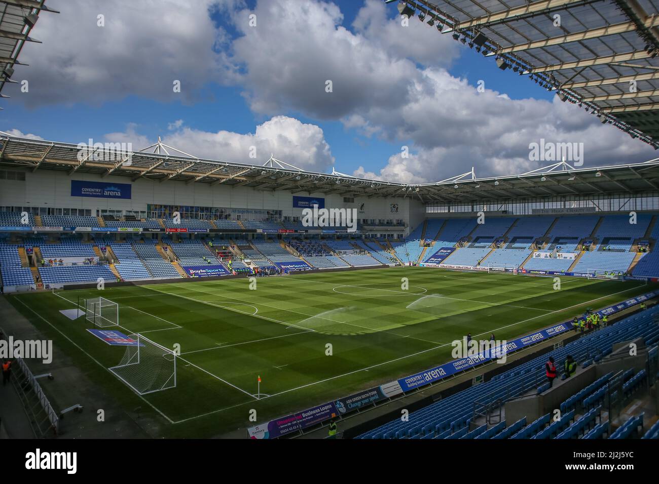 General view inside the Coventry Building Society Arena home of ...