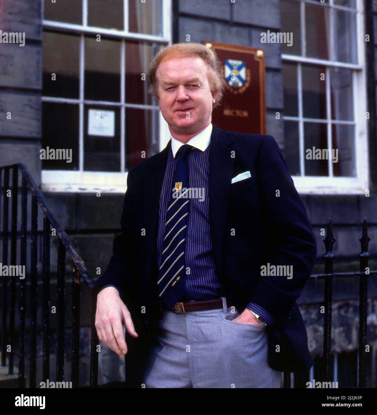 Archie MacPherson Sports Commentator August 1987 Stock Photo - Alamy