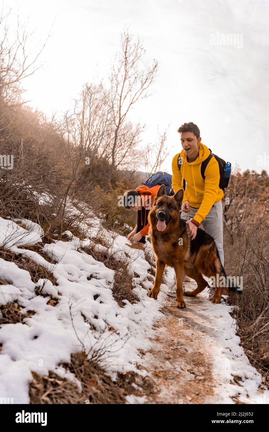 Amazing and handsome male friends are having fun Stock Photo - Alamy
