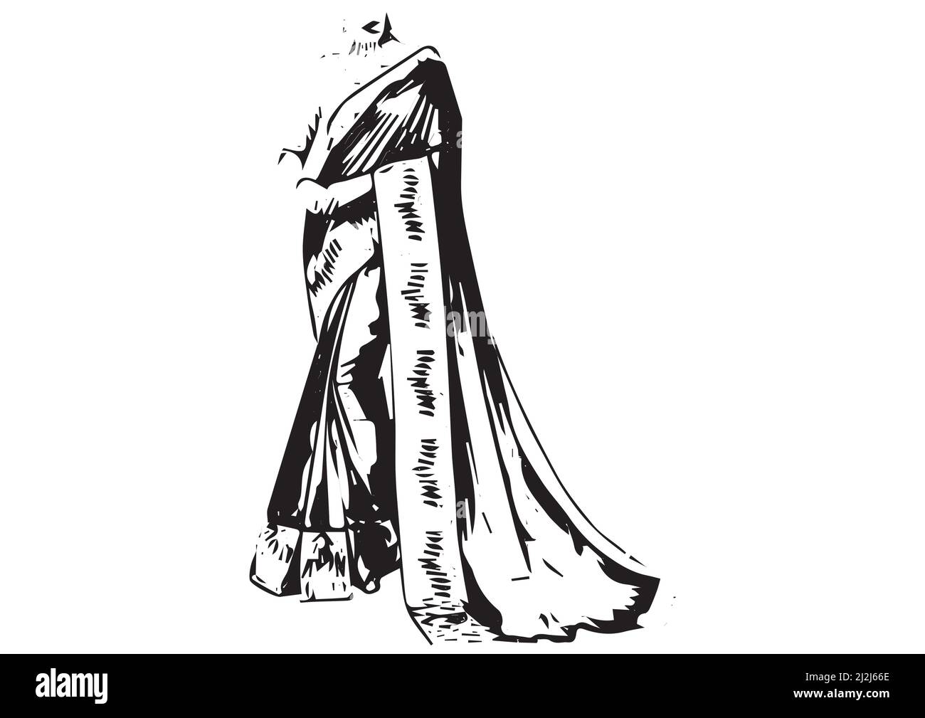 Asian sarees Stock Vector Images - Alamy