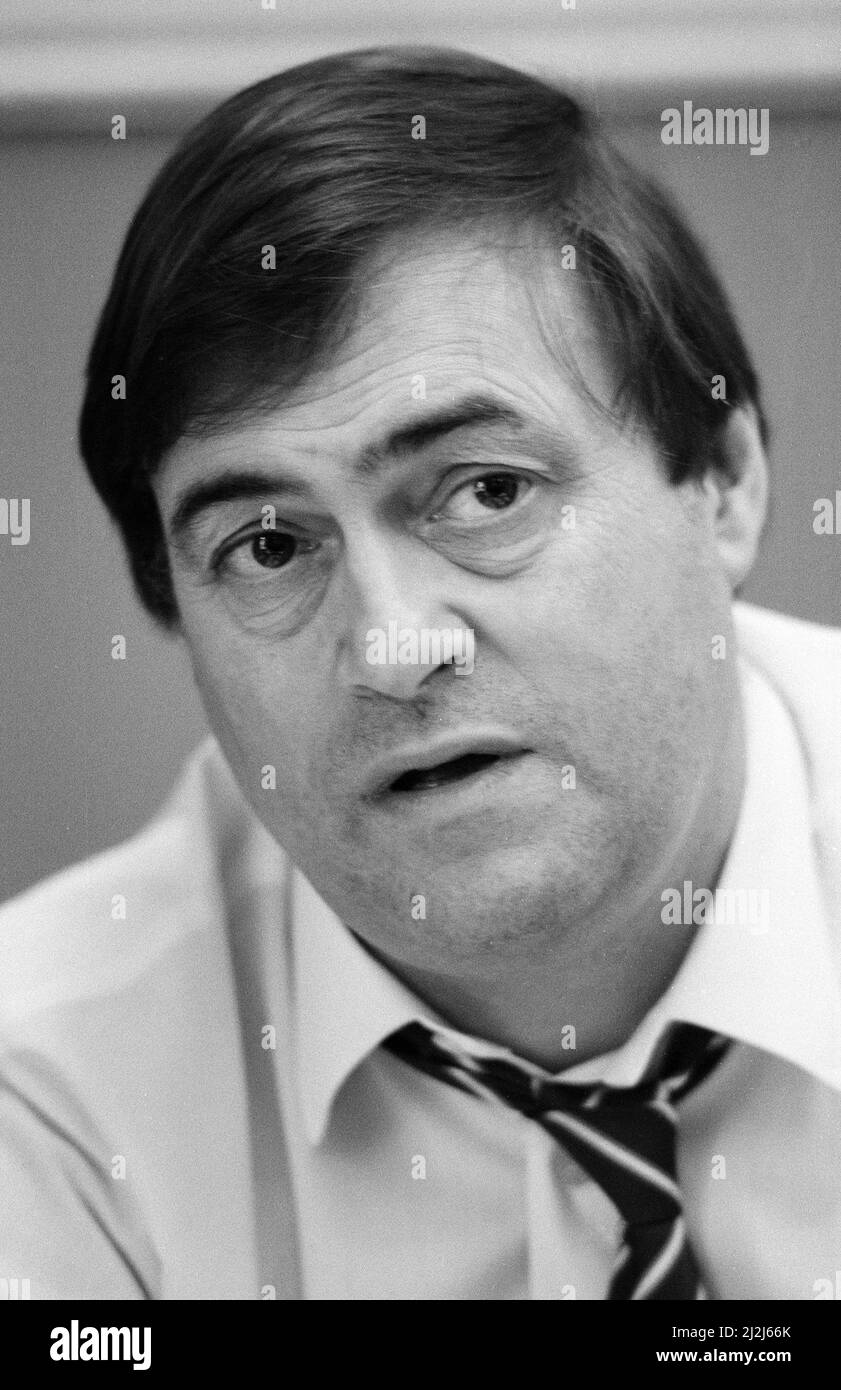 John Prescott MP, Member of Parliamentfor Hull East, and Shadow ...