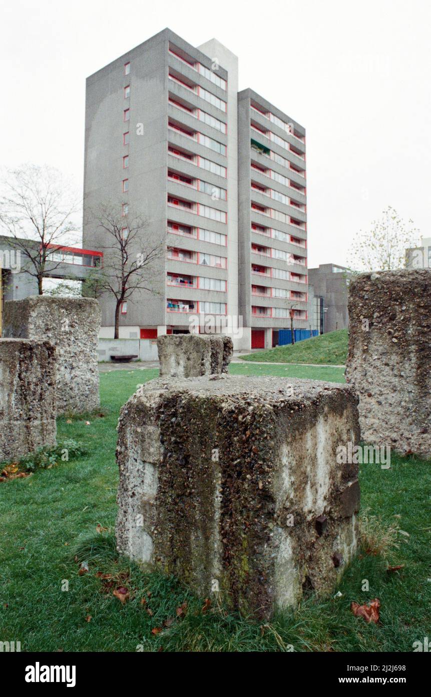 General views of Ferrier housing estate in Kidbrooke, Greenwich, south ...