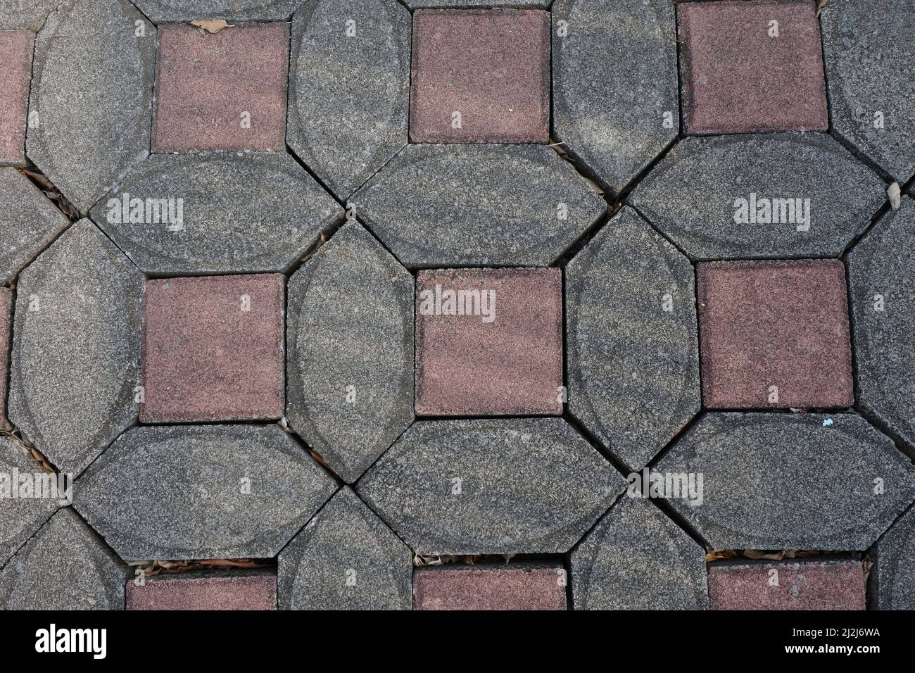 A close-up of the pavement tile geometric shape Stock Photo - Alamy