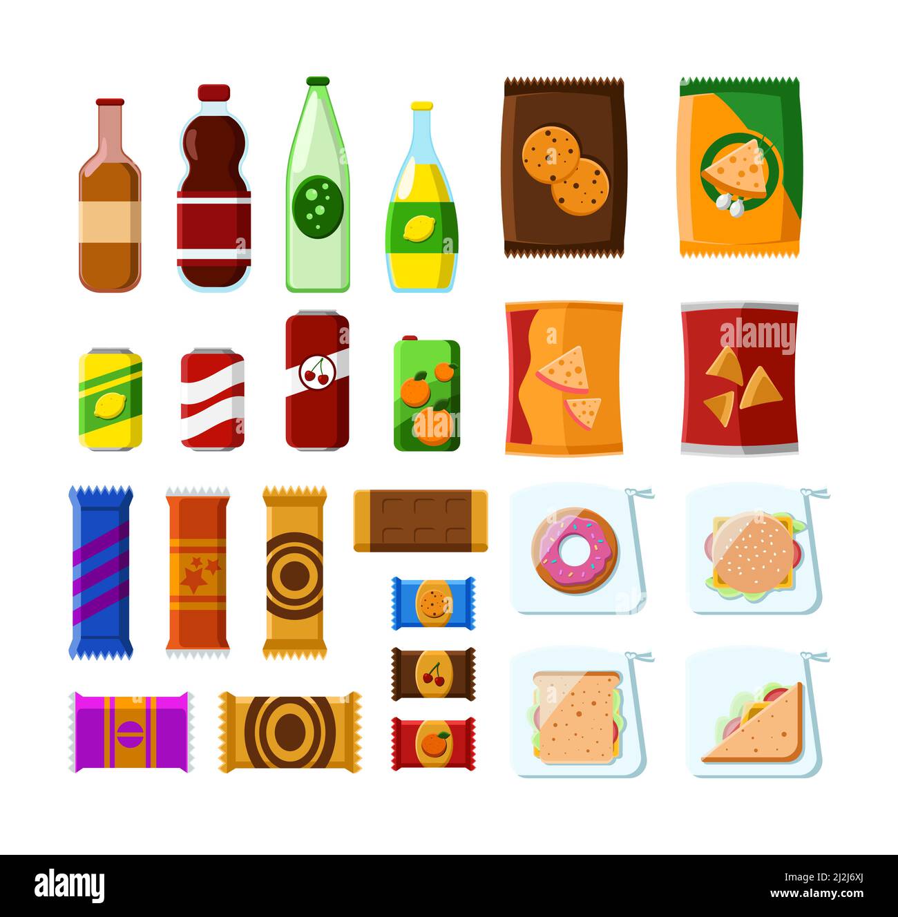 Sandwich packets Stock Vector Images - Alamy