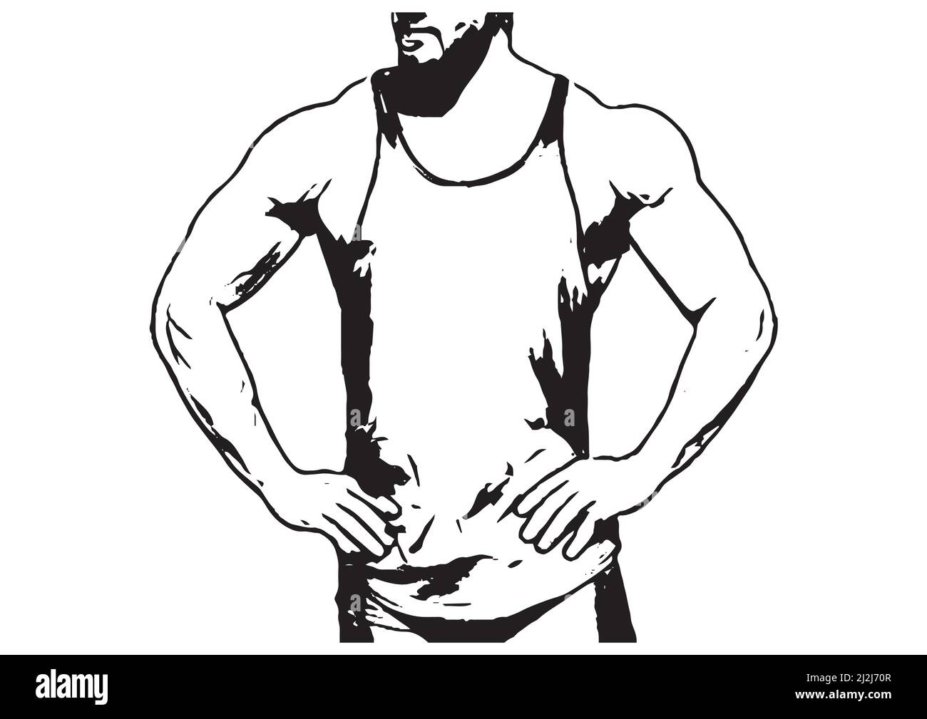 Female body builder silhouette hi-res stock photography and images - Alamy