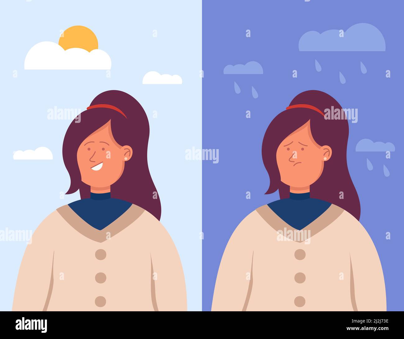 Split portrait Stock Vector Images - Alamy